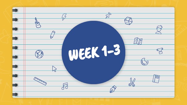 WEEK 1 TO 3. THIRD | Genially