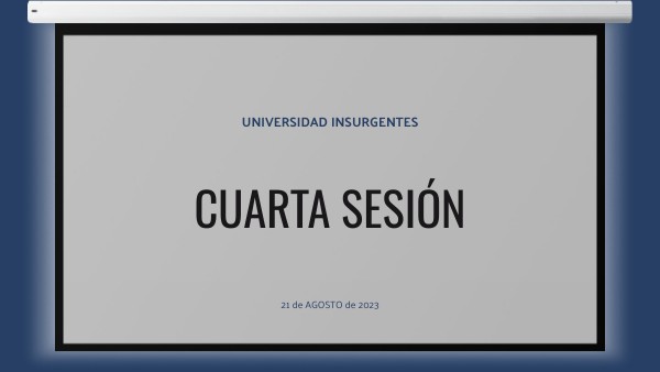 CUARTA SESION | Genially