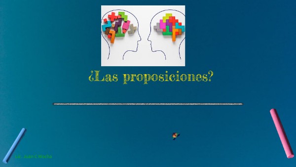 Las proposiciones | Genially