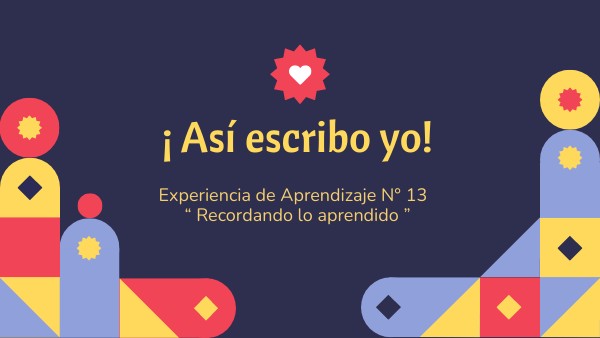 ¡ Así escribo yo ! | Genially
