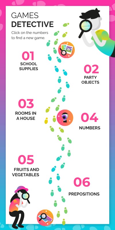 Games detective 1st grade