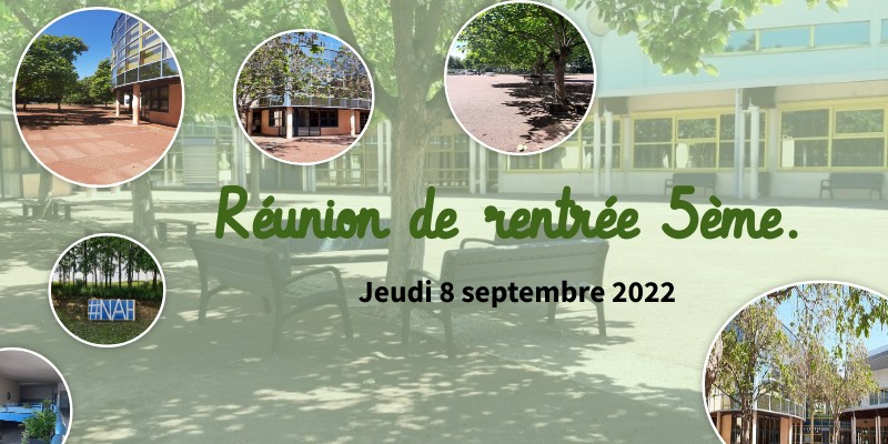 Réunion de rentrée 5ème | Genially