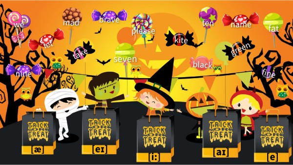 Reading. Halloween sorting