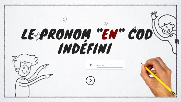 PRONOMS EN COD indéfini