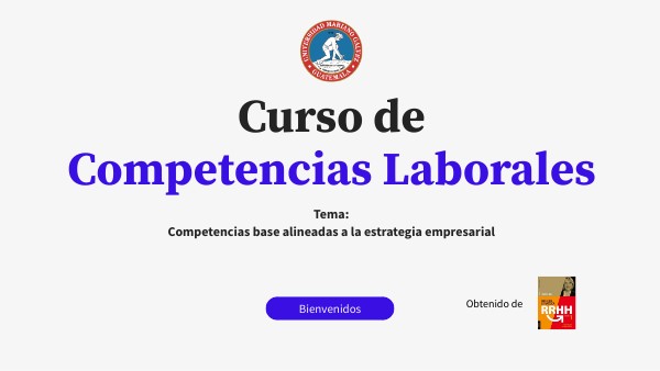 Presentación curso competencias laborales s4 | Genially