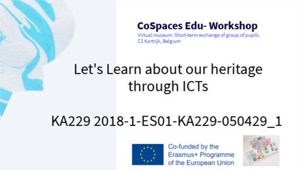 CoSpaces Edu. Workshop. Virtual museums by teams. Mobility C2-Kortrikj ...