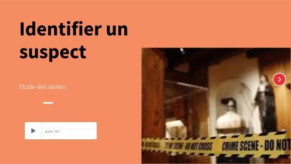 Identifier un suspect | Genially