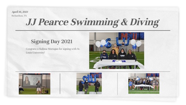 4/16/21 Swim & Dive Newsletter | Genially
