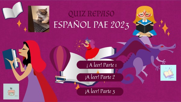 QUIZ español PAE 2023 | Genially
