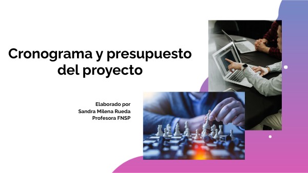 Aspectos operativos: Cronograma y presupuesto | Genially
