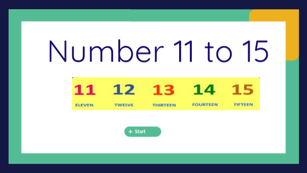 numbers from 11 to 15