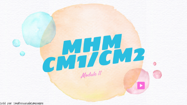 MHM module 11 CM1 CM2 2020 | Genially