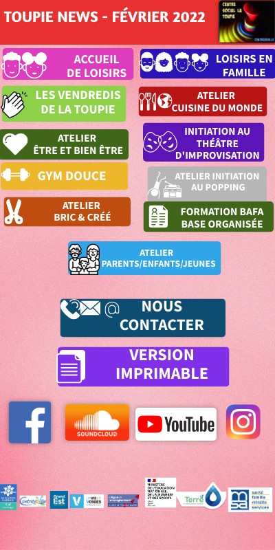 TOUPIE NEWS - FÉVRIER 2022 | Genially