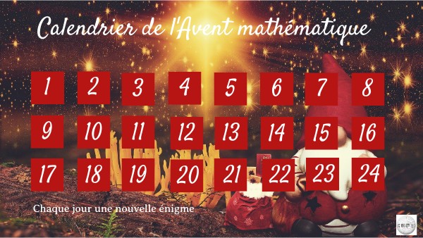 Calendrier de l'Avent mathématique 2021