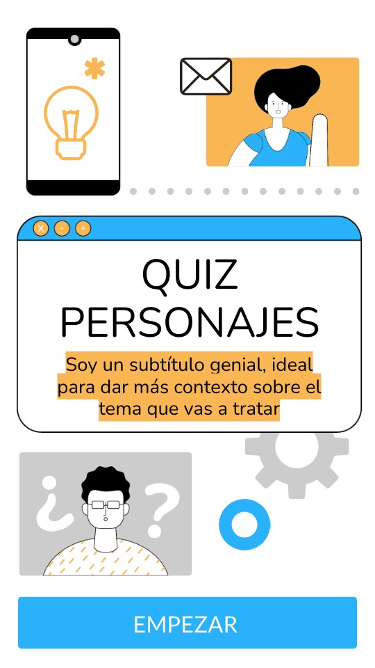 Quiz Personajes Móvil | Genially