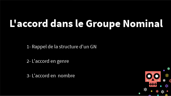 Accords dans le GN | Genially
