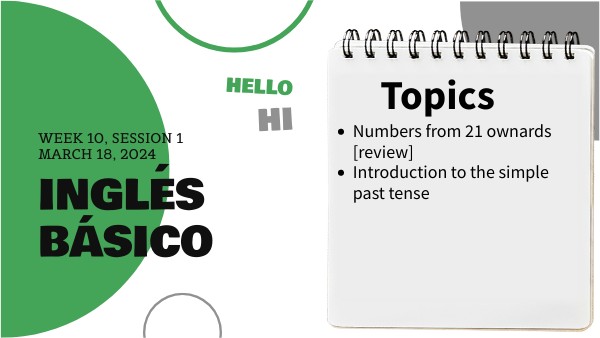 Ingles basico: week 10 session 2 | Genially