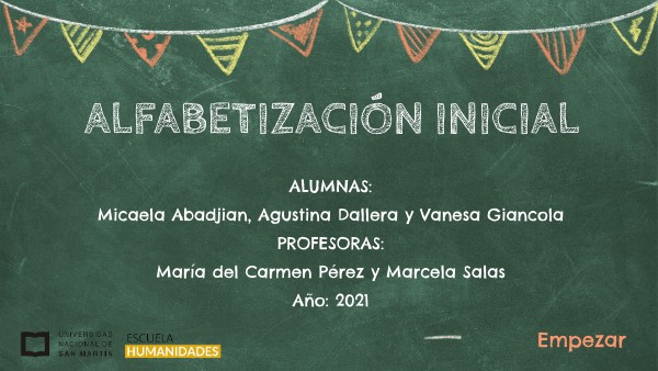 ALFABETIZACIÓN INICIAL