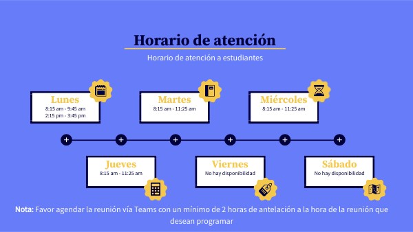 Horario de atención IPA | Genially