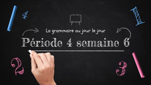 LGAJLJ Période 4 Semaine 6 | Genially