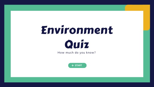 Environment Quiz | Genially