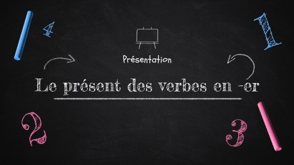 Le présent des verbes en -er | Genially