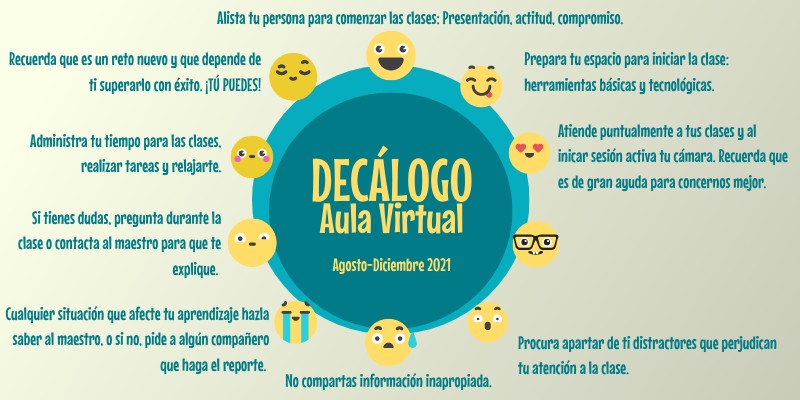 Decálogo aula virtual | Genially