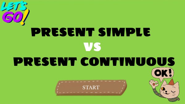 PRESENT SIMPLE vs PRESENT PROGRESSIVE | Genially