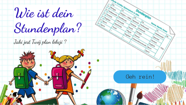 Wie ist dein Stundenplan? Deutschtour FIT