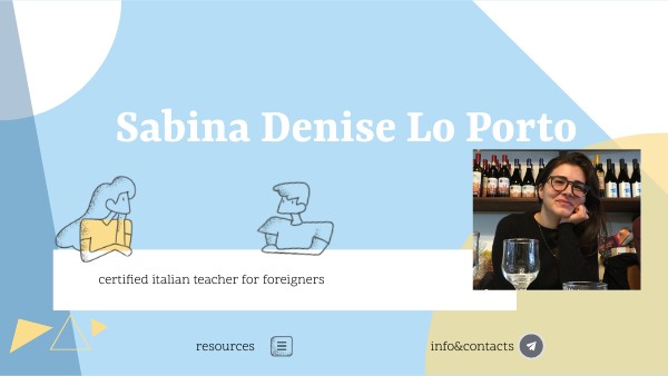 Learn Italian with Sabina - 2 | Genially