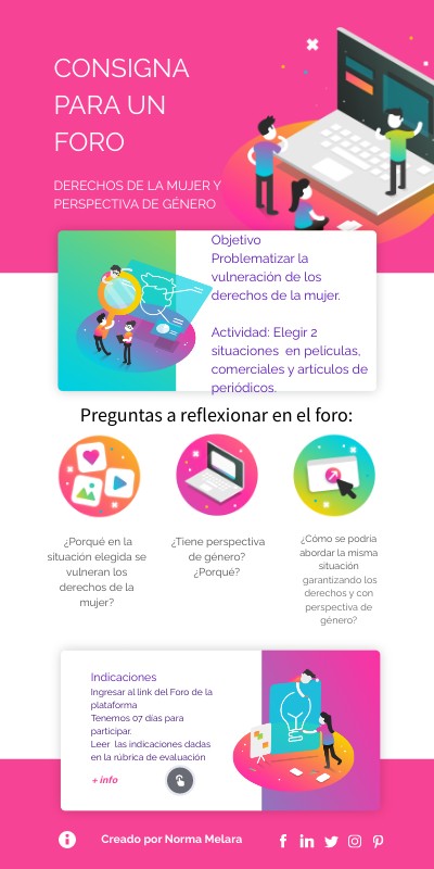 CONSIGNA PARA UN FORO