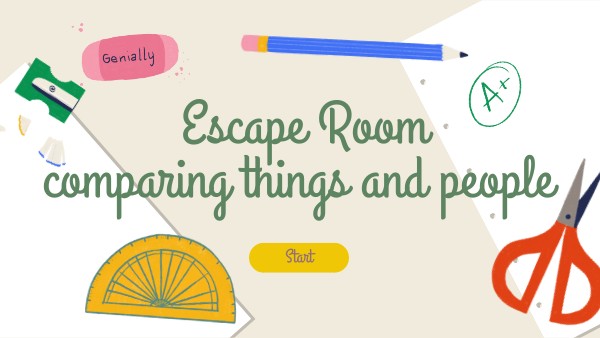 Escape room - comparative | Genially
