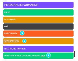 Personal information | Genially