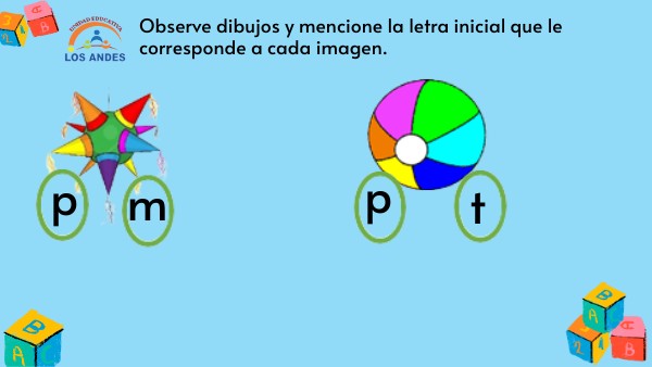 Imagen sílabas con la letra Pp.