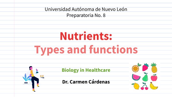 Nutrients CLIL Lesson