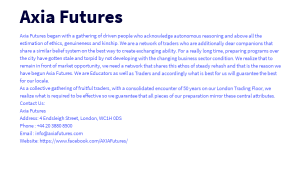 Axia Futures | Genially