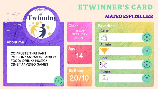 ETWINNER'S CARD | Genially