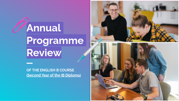 ANNUAL PROGRAMME (English B Course-Second Year) | Genially