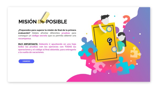 MISIÓN 1ªEVAL-2ºESO | Genially