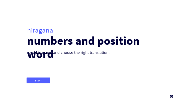 multiple numbers and position words | Genially