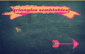 les triangles semblables | Genially