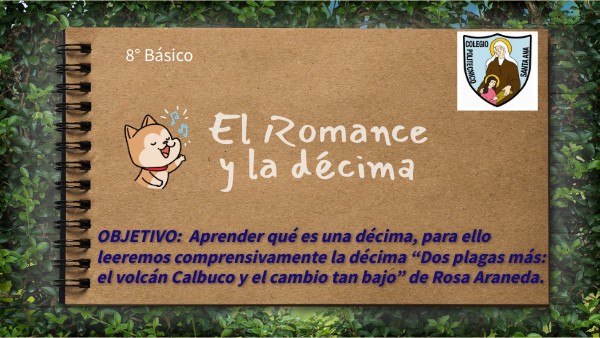 8° Básico- Décima y Romance | Genially