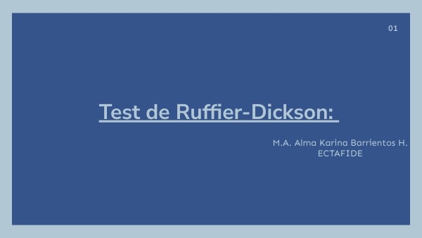 Test de Ruffier-Dickson