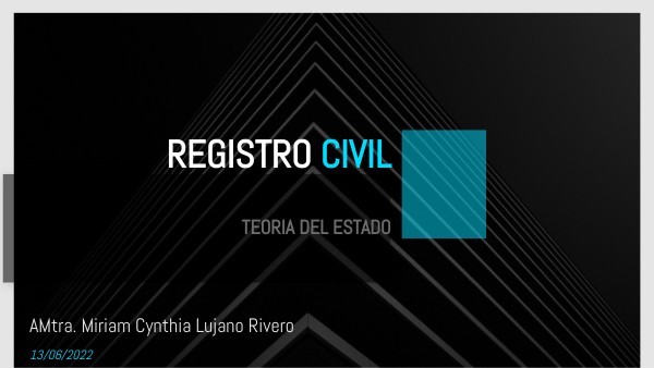 Registro Civil | Genially