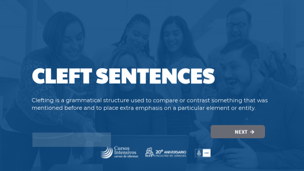 Level 6 Unit 7: Clefting