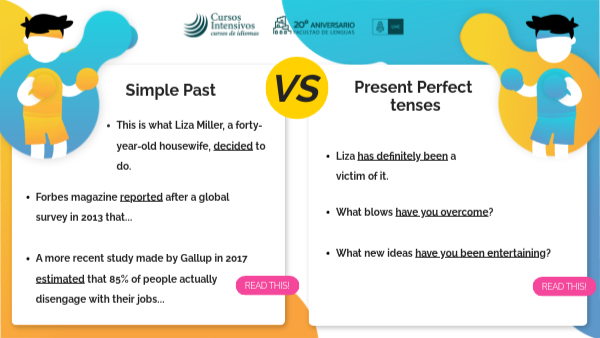 Unit 2 - Grammar 2 Past v Pres Perf | Genially