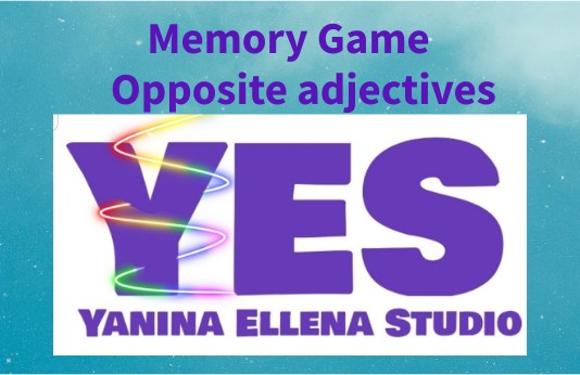 MEMORY GAME KIDS 2 adjectives | Genially