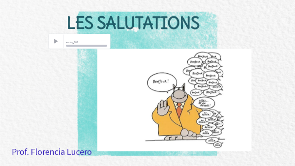Les salutations | Genially