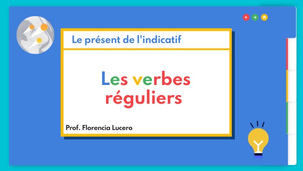 Les verbes réguliers en -er