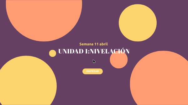 Semana 26 de abril | Genially